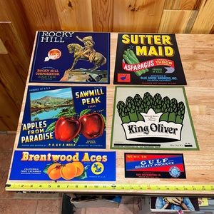 American Vintage | Kitchen | 6 Vintage Produce Shipping Crate ...